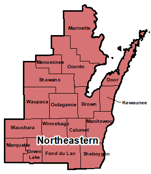 Area Administration: Northeastern Region | Wisconsin Department of ...