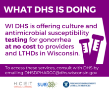 STD: Antibiotic-Resistant Gonorrhea | Wisconsin Department of Health ...