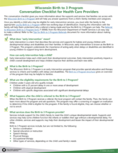 Birth to 3 Program: First 1,000 Days Toolkit for Health and Child Care ...